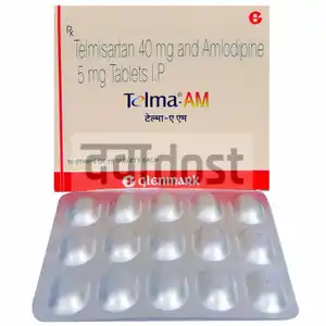 Buy Telma AM 40mg/5mg Tablet 15s at 15% savings