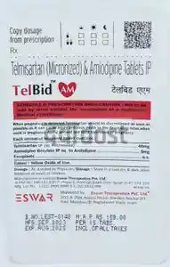 Buy Telbid AM 40mg/5mg Tablet 10s at 40% savings