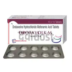 Buy Drotavolk M 80mg/250mg Tablet 10s: View Uses, Side Effects ...