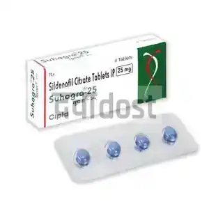 Buy Suhagra 25mg Tablet 4s: View Uses, How it Works, Side Effects & Price