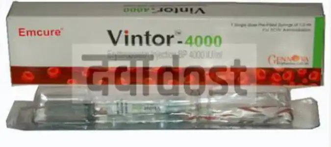 Buy Vintor 4000IU Injection 1ml at 20% savings
