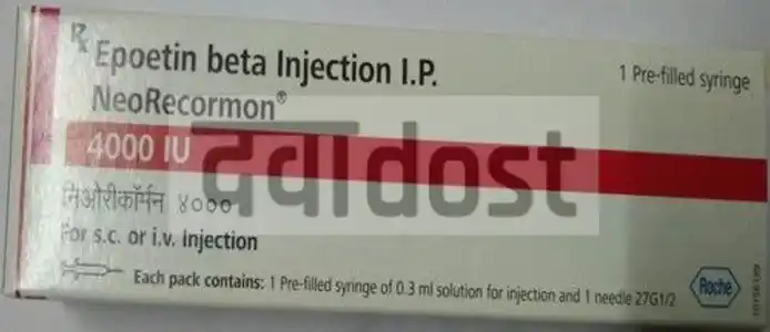 Buy Neo Recormon 4000IU Injection at 34% savings