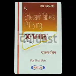 Buy X Vir 0.5mg Tablet 30s at 75% savings