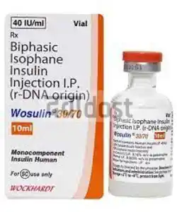 Buy Wosulin 30/70 40IU/ml Injection at 20% savings