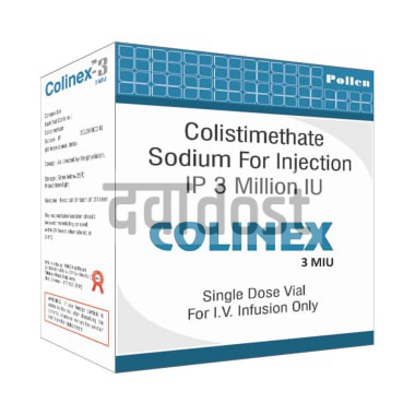 Buy Colinex 3MIU Powder for Injection at 10% savings