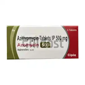 Buy Azomycin 500mg Tablet 3s at 15% savings