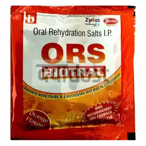 Buy Biotral ORS Powder 4.2gm Orange Flavour at 0% savings