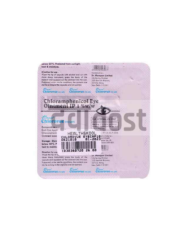 Buy Chlorovue Eye Applicap Capsule 50s at 40% savings