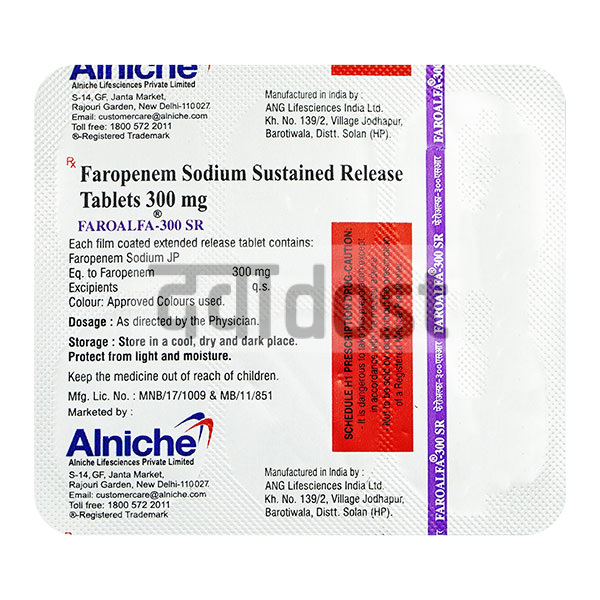 Faronac 300mg Tablet ER - Micro Labs Ltd | Buy generic medicines at ...