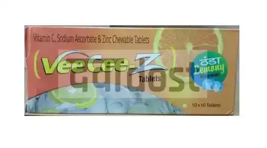 Buy Veecee Z Chewable Tablet Lemony 10s at 29% savings