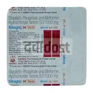 Buy SITAGLO M FORTE 50MG/1000MG TABLET 15S at 26% savings