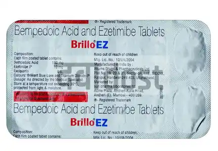 Buy Brillo EZ 180mg/10mg Tablet 10s at 15% savings