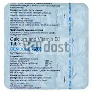 Buy Genibone 500mg Tablet 15s at 10% savings