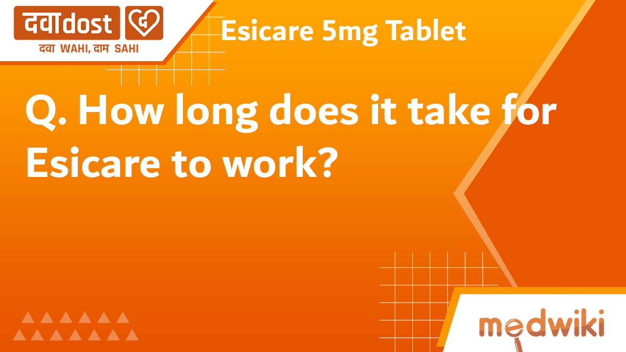 Esicare 5mg Tablet - Dellwich Healthcare LLP | Buy generic medicines at ...