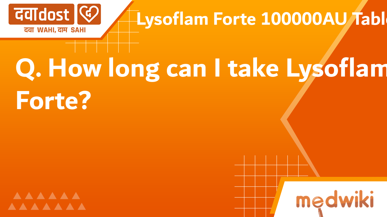 Lysoflam Forte 100000AU Tablet 15s - Cachet Pharmaceuticals Pvt Ltd ...