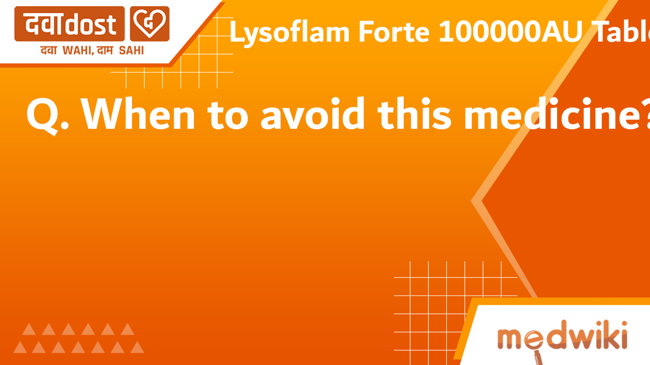 Lysoflam Forte 100000AU Tablet 15s - Cachet Pharmaceuticals Pvt Ltd ...