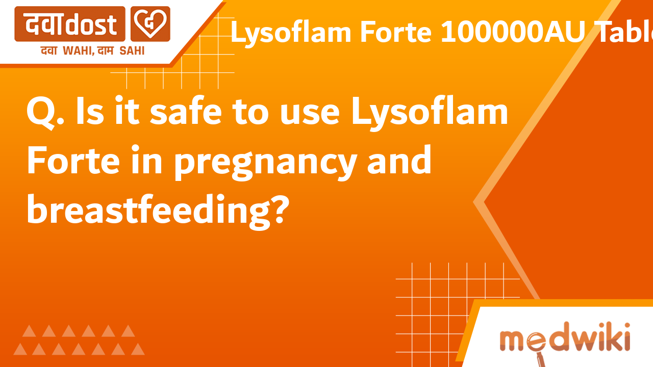 Lysoflam Forte 100000AU Tablet 15s - Cachet Pharmaceuticals Pvt Ltd ...