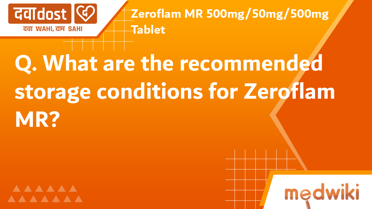 Zeroflam MR 500mg/50mg/500mg Tablet - A D Pharmaceuticals | Buy generic ...