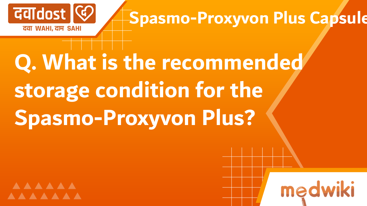 Spasmo-Proxyvon Plus Capsule - Wockhardt Ltd | Buy generic medicines at ...