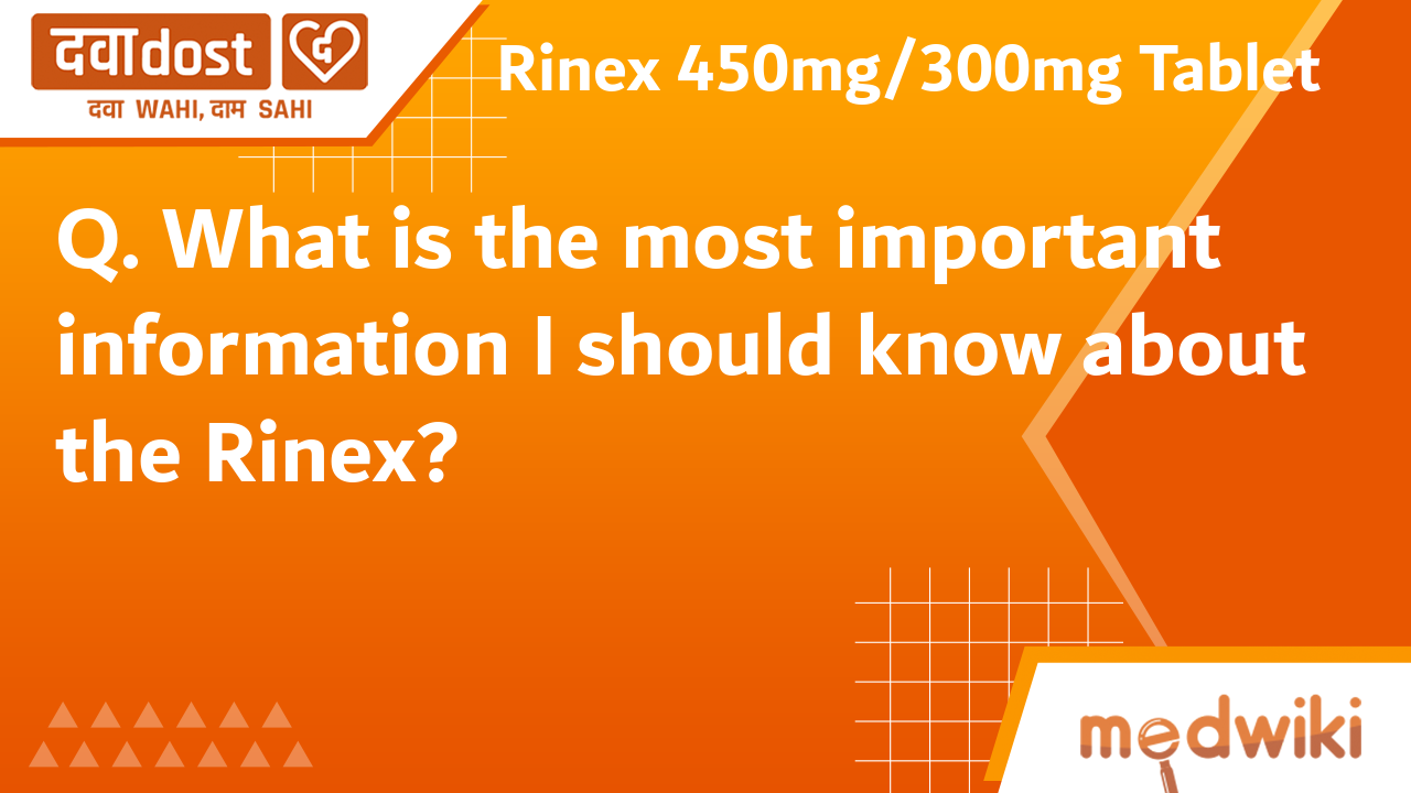 Rinex 450mg/300mg Tablet - Hamax Pharmaceuticals | Buy generic ...