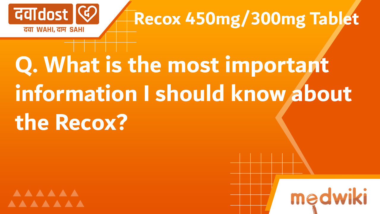 Recox 450mg/300mg Tablet - Jarson Pharmaceuticals | Buy generic ...