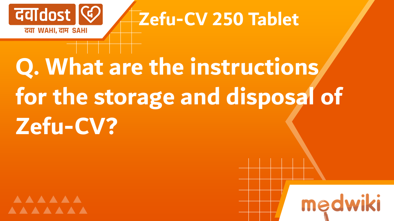 Zefu CV 250mg Tablet 10s - FDC Ltd | Buy generic medicines at best ...