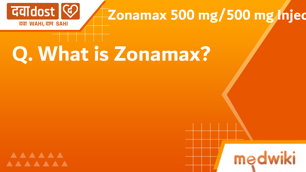 Zonamax 500 mg/500 mg Injection - Macleods Pharmaceuticals Pvt Ltd ...