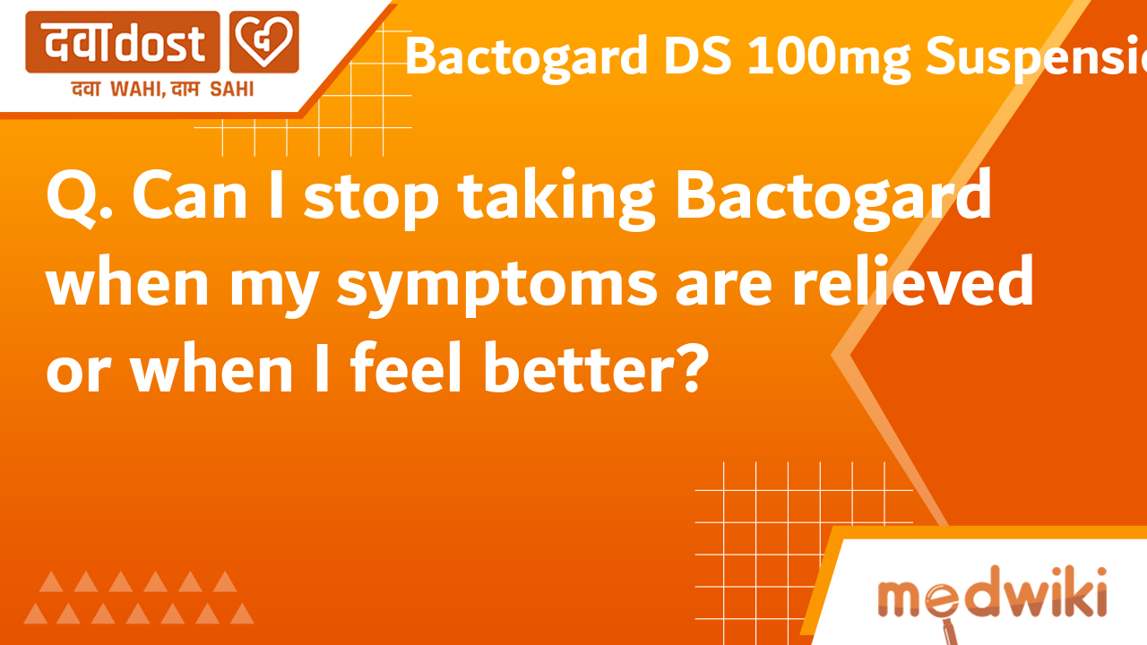 Bactogard DS 100mg Suspension - Indoco Remedies Ltd | Buy generic ...