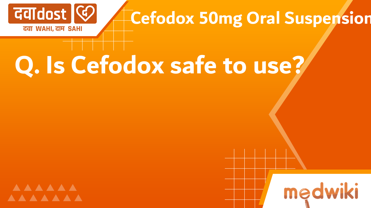 Cefodox 50mg Oral Suspension - Baxter India Pvt Ltd | Buy generic ...