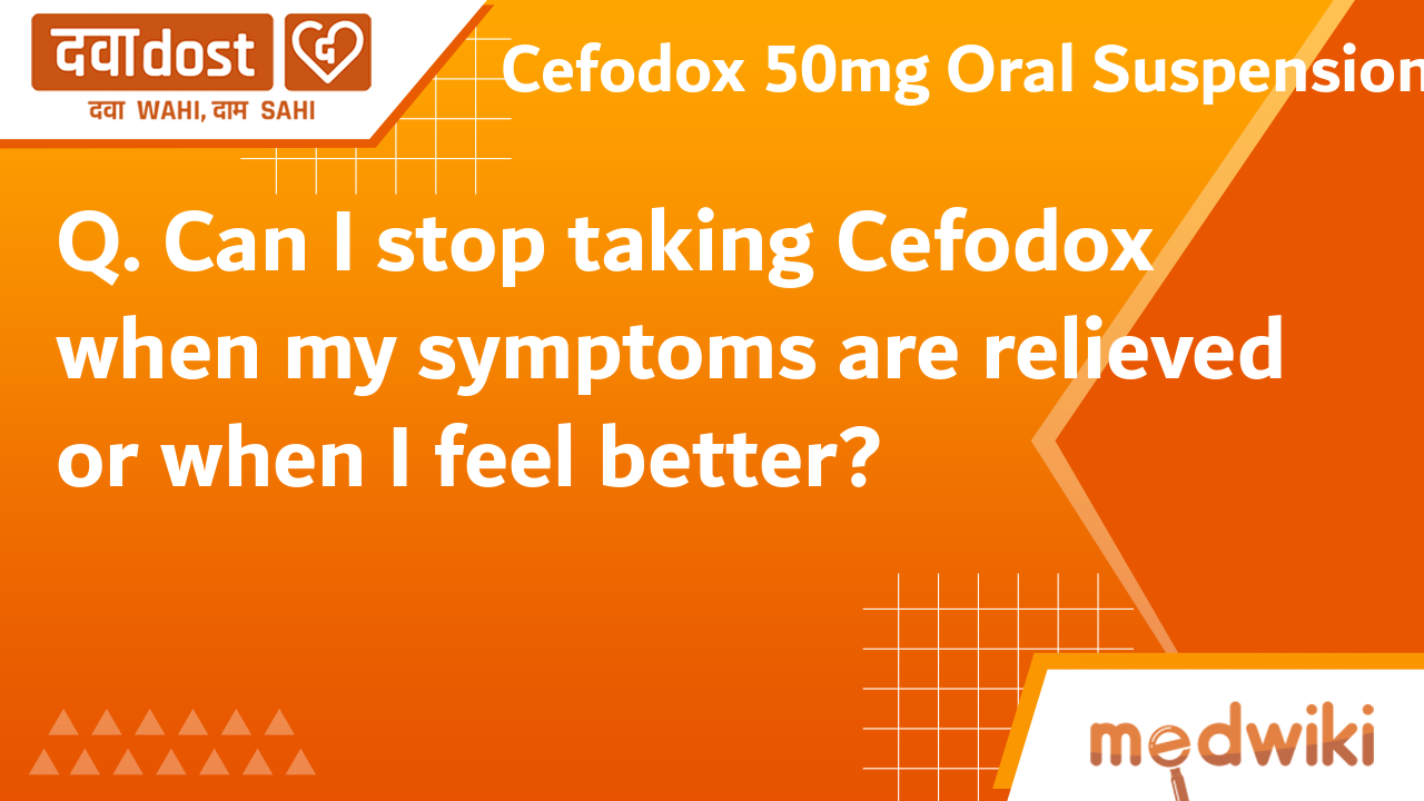 Cefodox 50mg Oral Suspension - Baxter India Pvt Ltd | Buy generic ...
