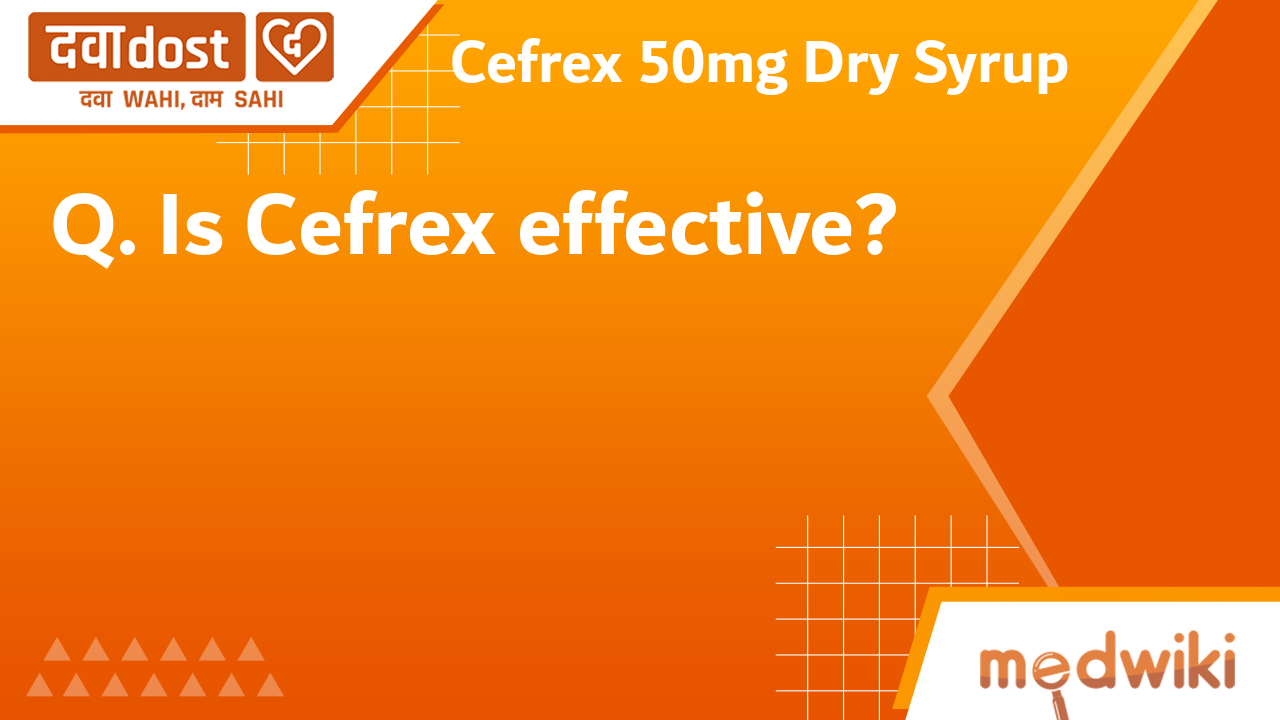 Cefrex 50mg Dry Syrup - Unimarck Healthcare Ltd | Buy generic medicines ...