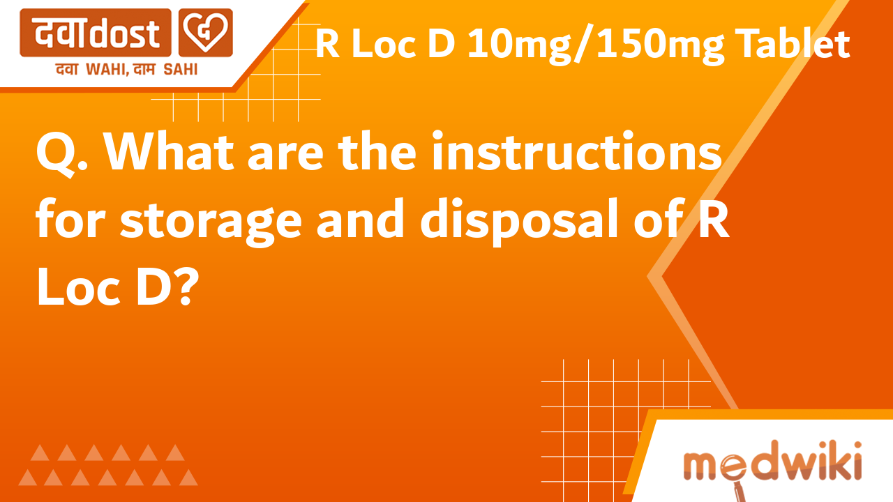 R Loc D 10mg/150mg Tablet 15s - Zydus Cadila | Buy generic medicines at ...