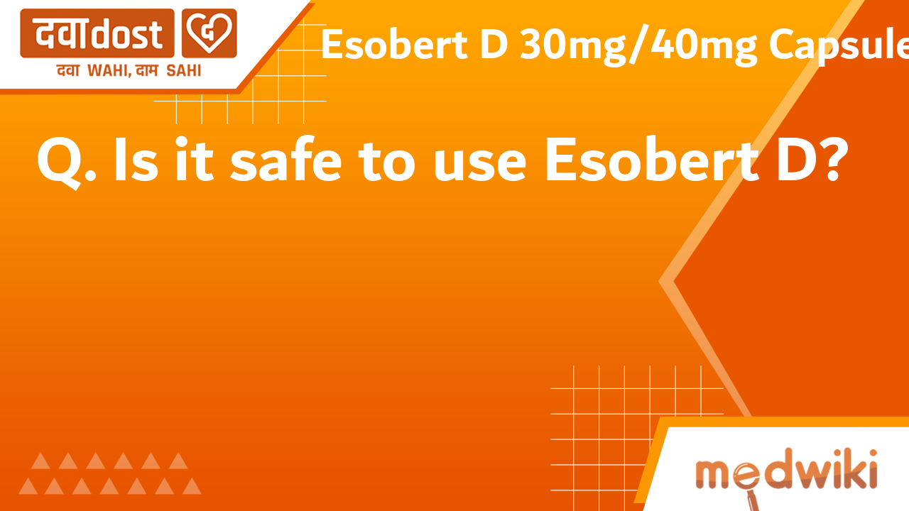 Esobert D 30mg/40mg Capsule SR - Clabert Lifesciences Pvt Ltd | Buy ...