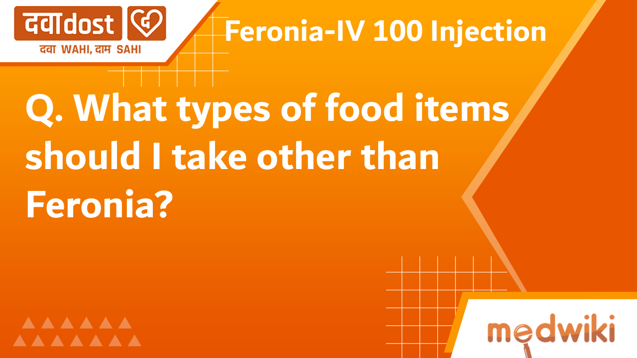 Feronia-IV 100 Injection - Zuventus Healthcare Ltd | Buy generic ...