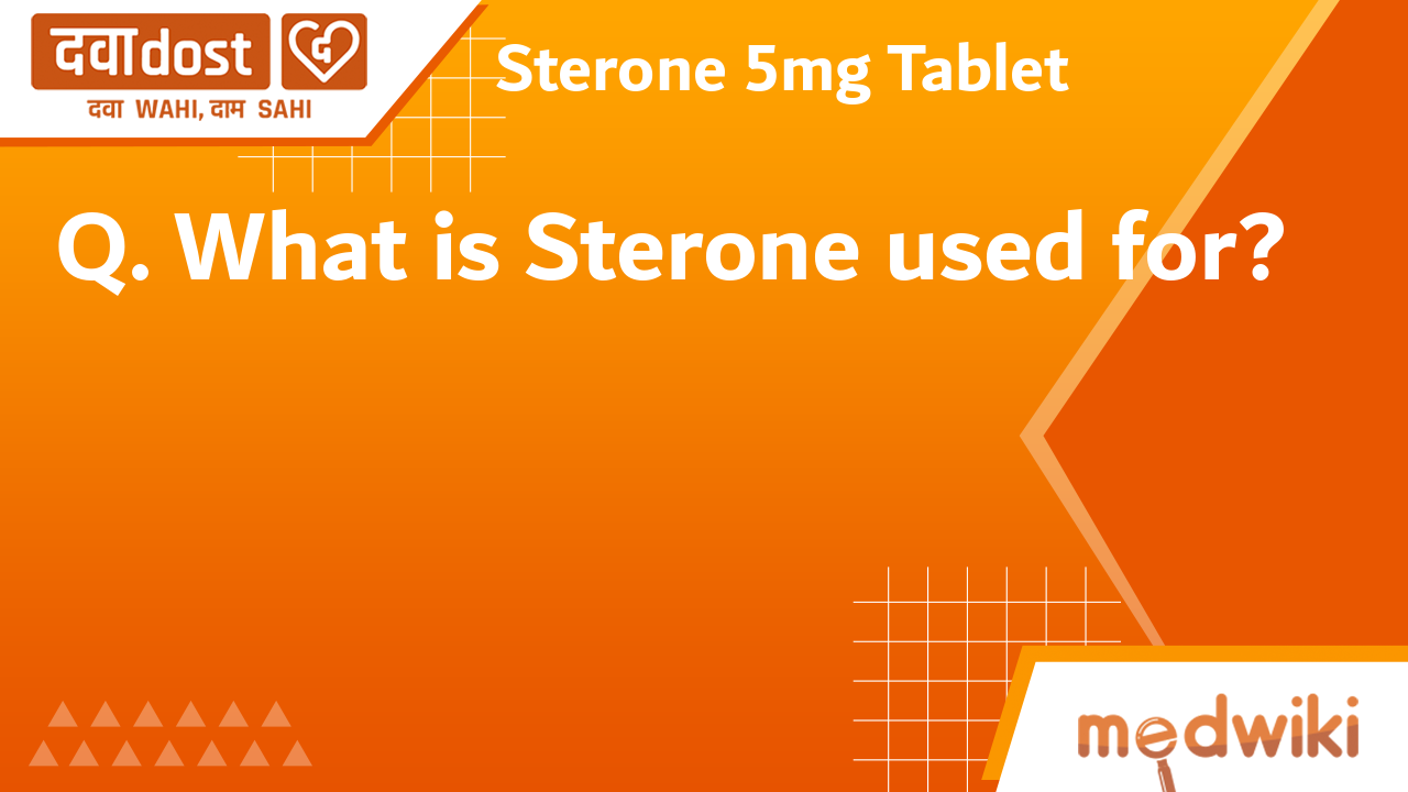 Sterone 5mg Tablet - Vatican Life Sciences Pvt Ltd | Buy generic ...