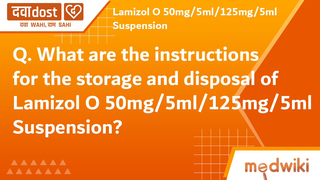 Lamizol O 50mg/5ml/125mg/5ml Suspension - Leben Laboratories Pvt Ltd ...