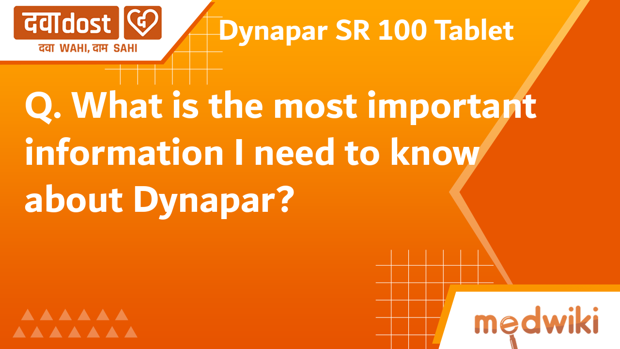 Dynapar 100mg Tablet SR 10s - Troikaa Pharmaceuticals Ltd | Buy generic ...