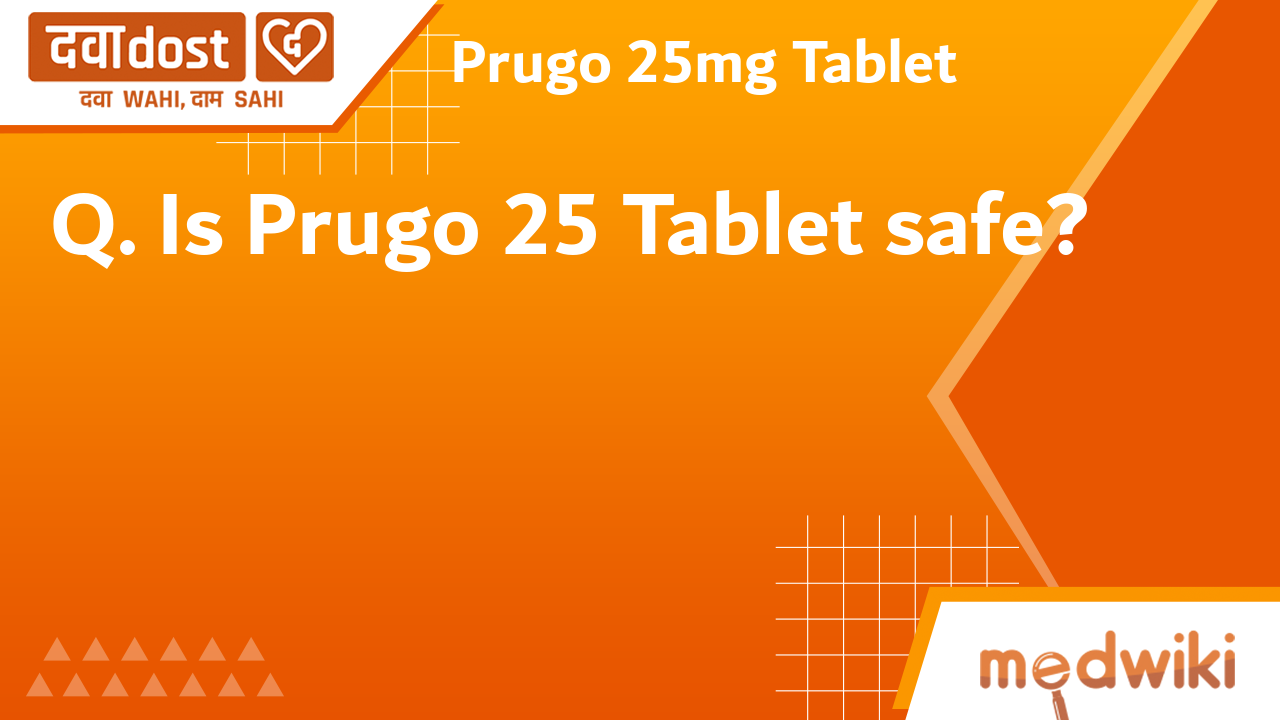 Prugo 25mg Tablet - Oaknet Healthcare Pvt Ltd | Buy generic medicines ...