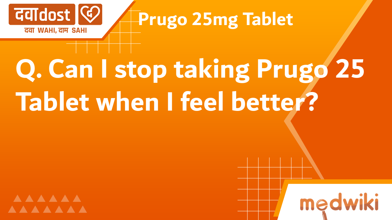 Prugo 25mg Tablet - Oaknet Healthcare Pvt Ltd | Buy generic medicines ...