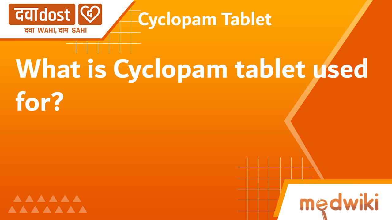 Cyclopam Tablet 10s - Indoco Remedies Ltd | Buy generic medicines at ...