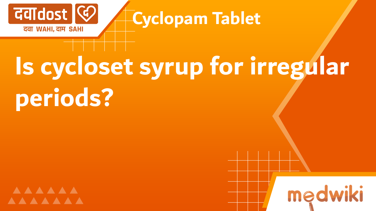 Cyclopam Tablet 10s - Indoco Remedies Ltd | Buy generic medicines at ...