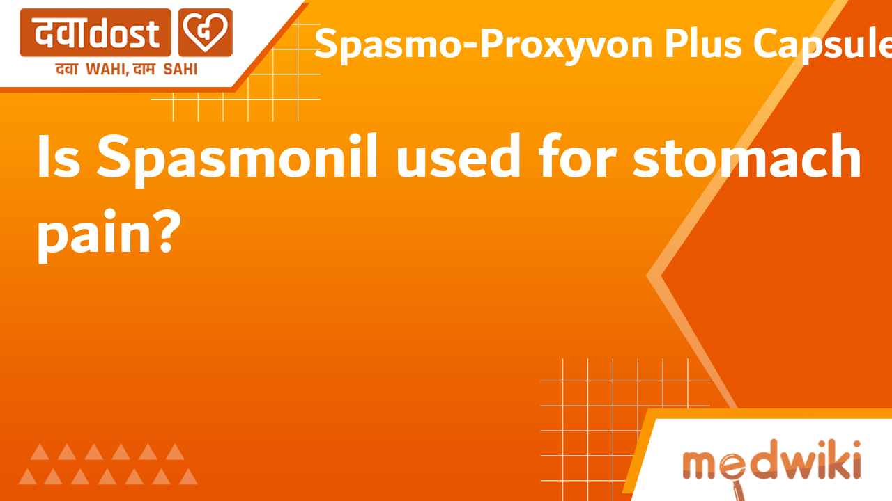 Spasmo-Proxyvon Plus Capsule - Wockhardt Ltd | Buy generic medicines at ...