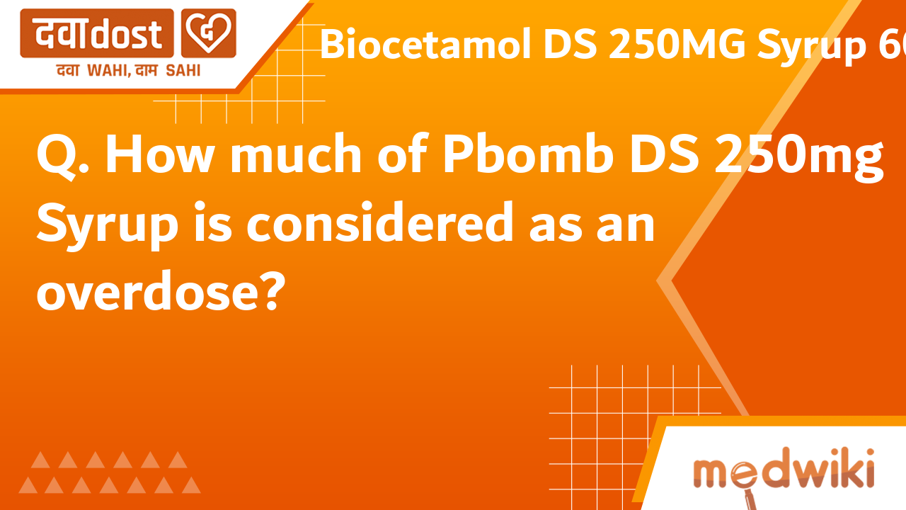 Biocetamol DS 250MG Syrup 60ml - Biochem Pharmaceutical Industries ...