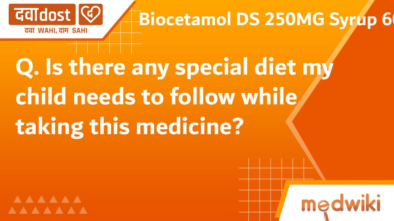 Biocetamol DS 250MG Syrup 60ml - Biochem Pharmaceutical Industries ...