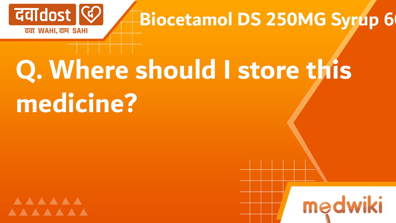 Biocetamol DS 250MG Syrup 60ml - Biochem Pharmaceutical Industries ...