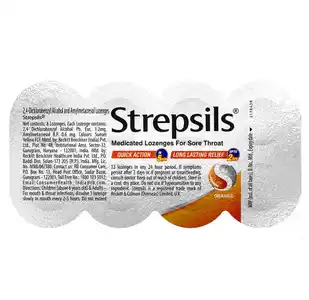 Buy Strepsils Medicated Lozenges Orange 8s X5s at 0% savings