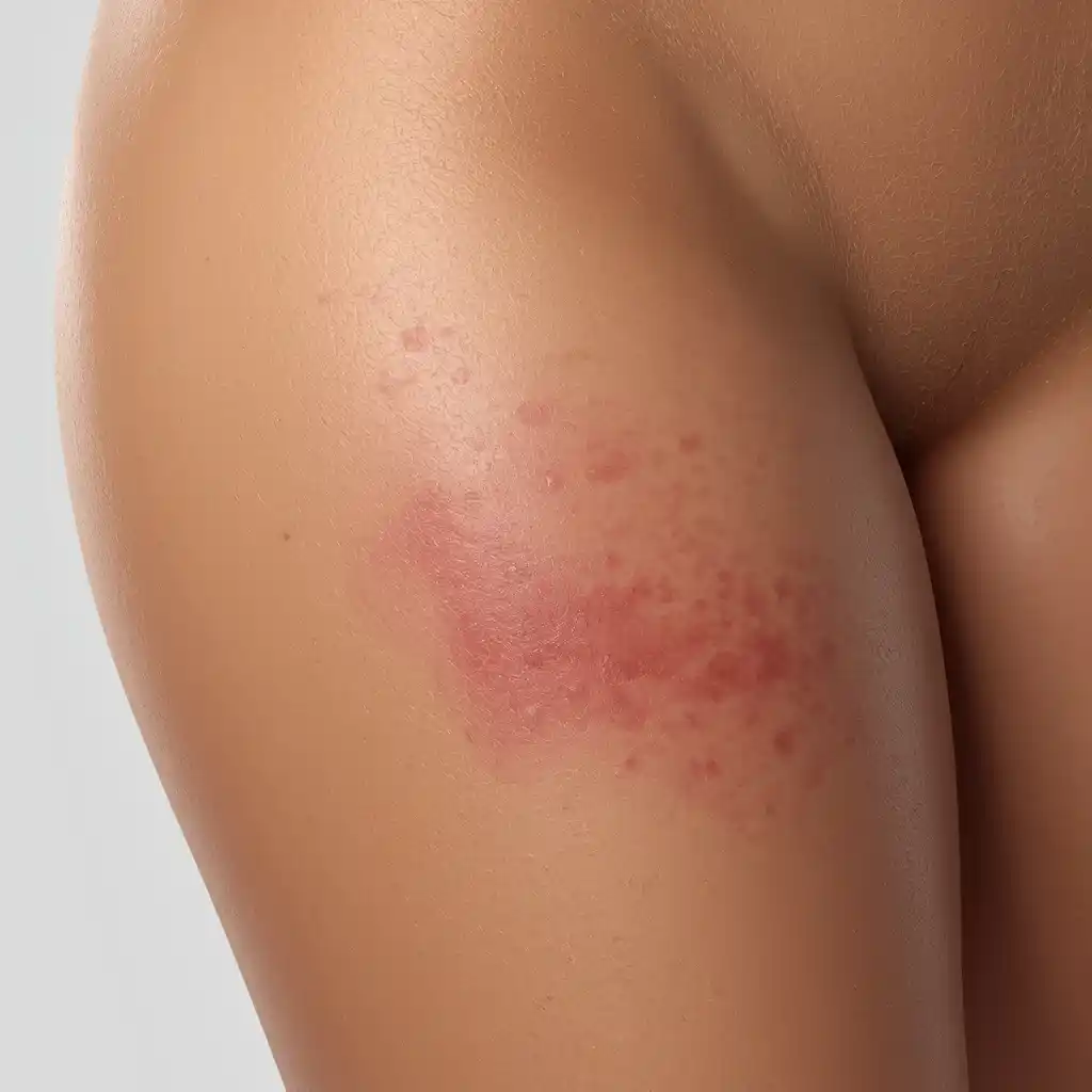rash on thigh crease