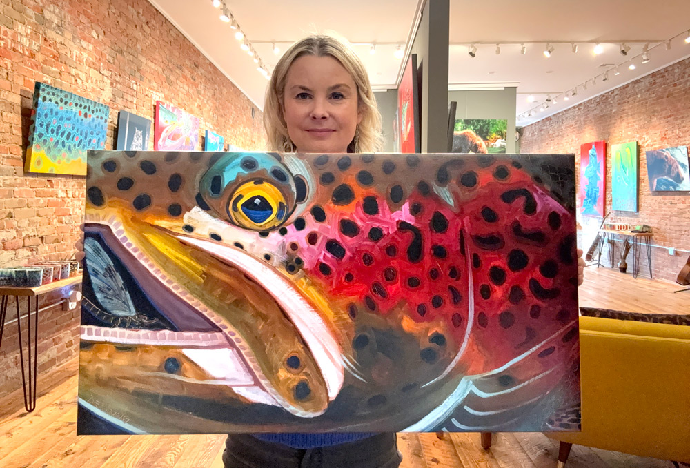 Abstract Rainbow Mayfly - 18 x 30" - Canvas Print | Derek DeYoung