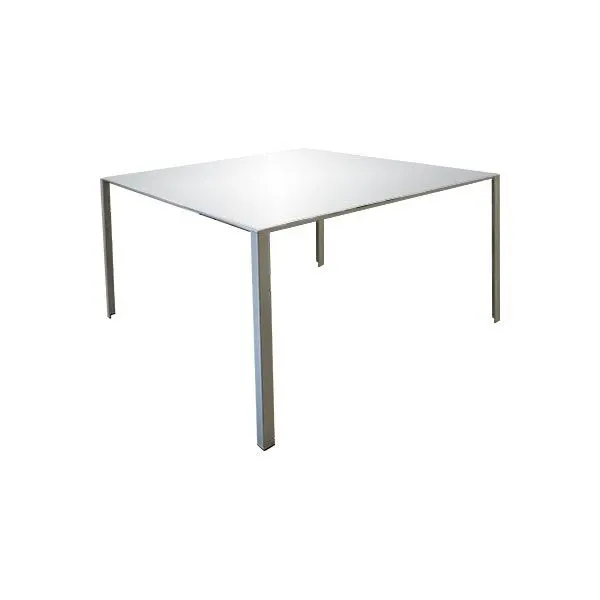 Tavolo quadrato Less Less in alluminio (bianco), Molteni&C | Deesup