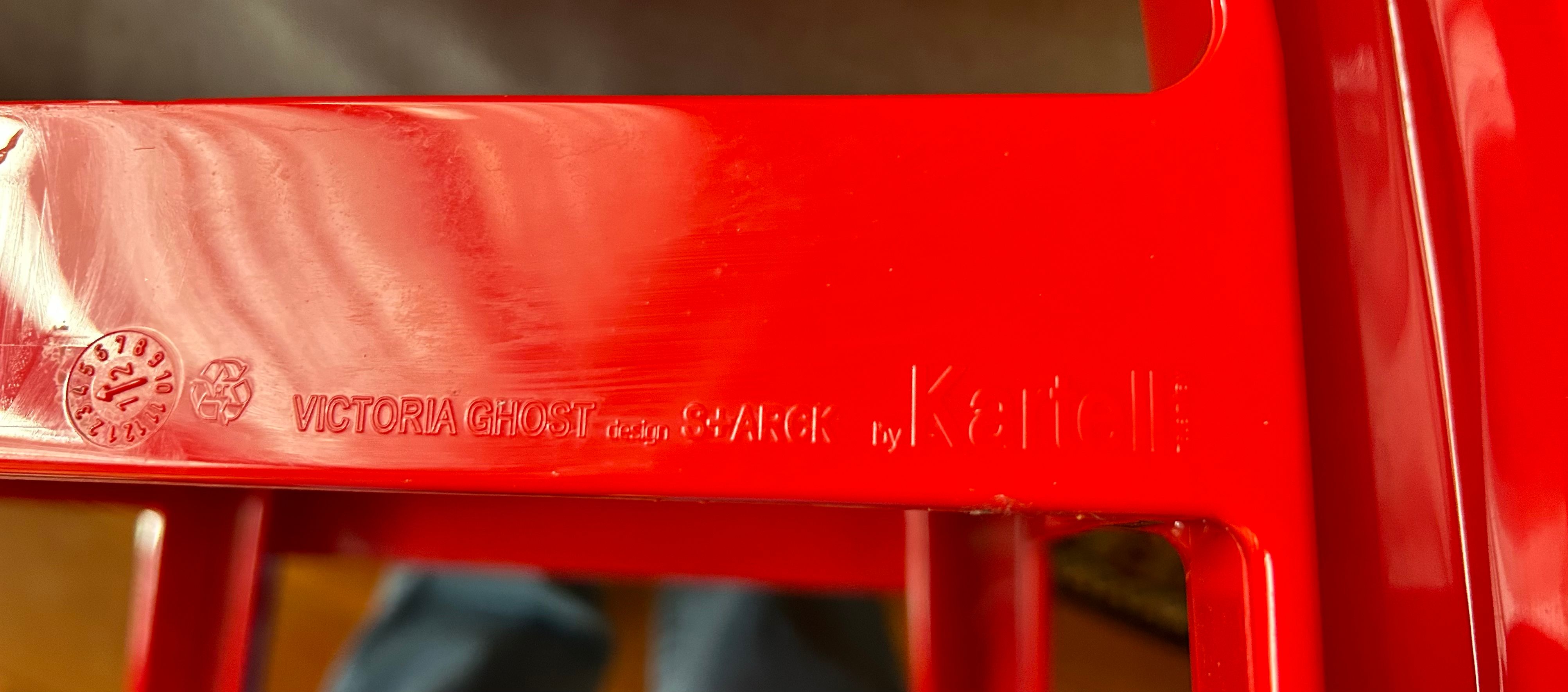 Set 2 sedie Victoria Ghost rosso, | Deesup